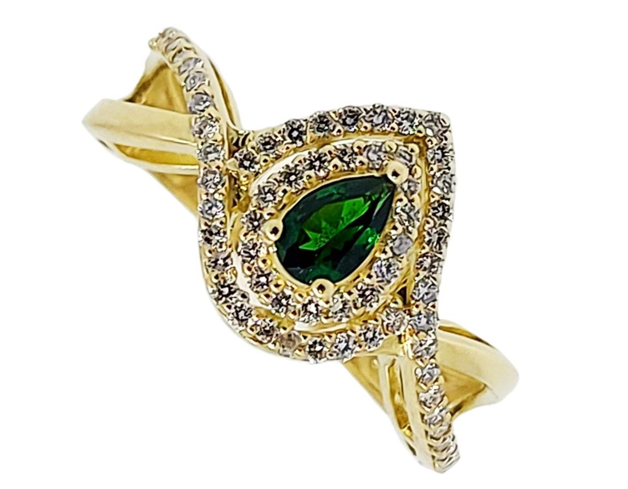 Diamond / Tsavorite Ring – Sonara Budha